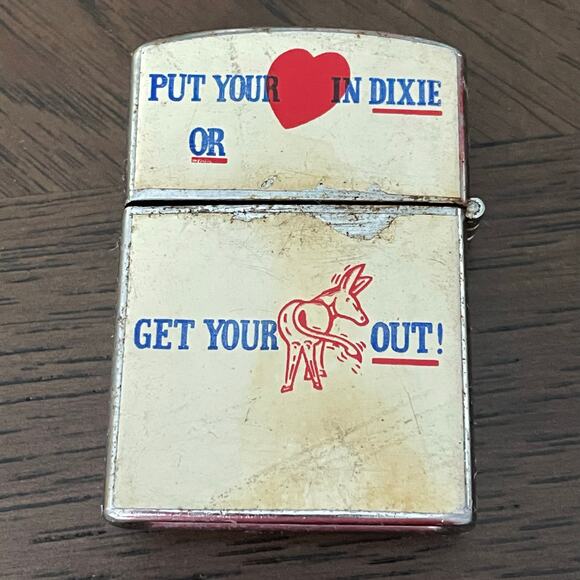 Unbranded | Other | Vintage Dixie Metal Lighter Case Empty Donkey South ...
